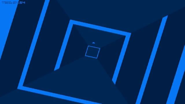 Playing Super Hexagon's evil twin, Super Square (Trailer Part I, 188.7 seconds on Hexagon)