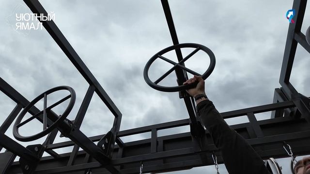 Русский ниндзя "Вращающиеся вертикальные кольца"