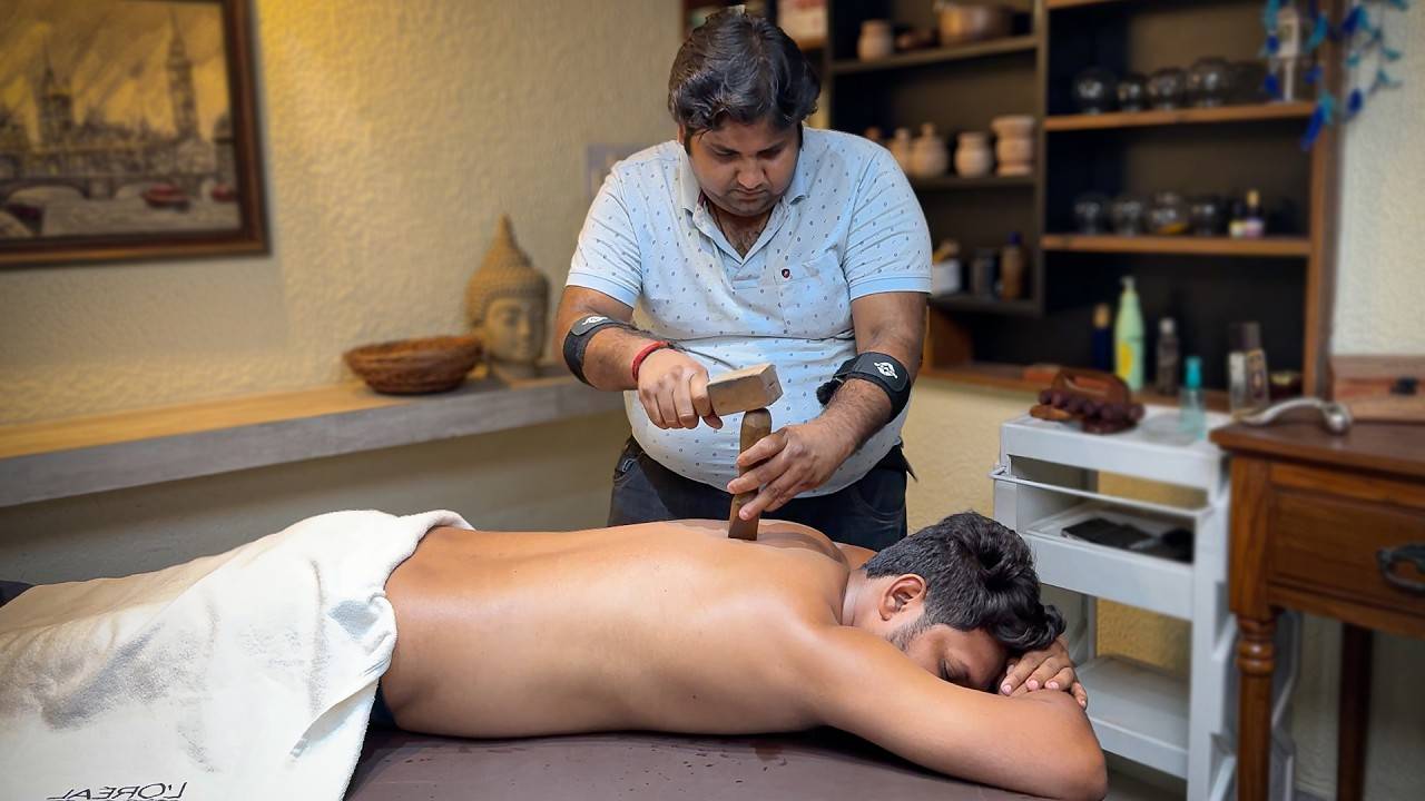 Most SATISFYING Back TOK-SEN Massage By Indian Barber Shamboo ｜ Ultimate Relief ASMR