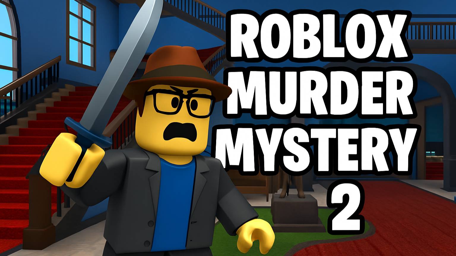 Играю с другом в MM2 в Roblox!!