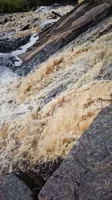 Карелия. Питкяранта. Водопад Мюллюкюля. Karelia. Pitkyaranta. Myllyukulya Waterfall
