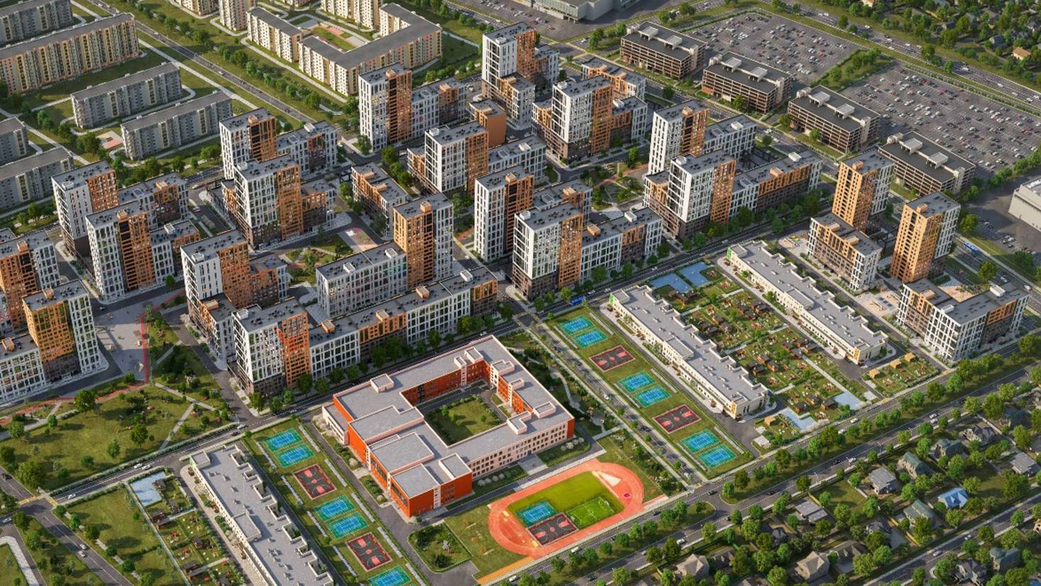 Жилой комплекс "Народные кварталы" в Краснодаре