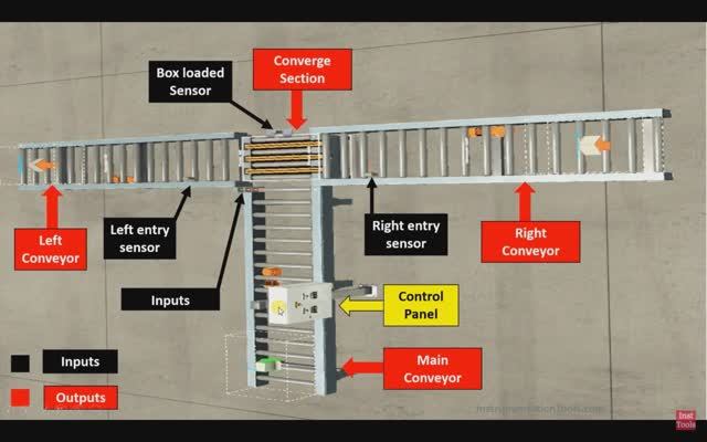 6 Сортировка коробок по высоте.Создание (пример). Factory I/O.