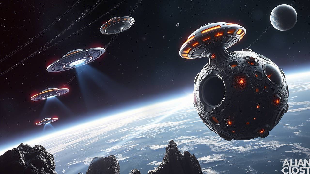 Вторжение НЛО в планетарную, космическую систему рядом с планетой Земля?