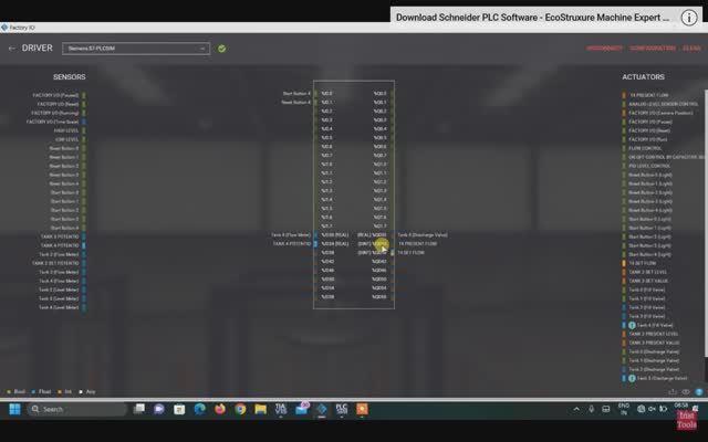 12 Управление уровнем в резервуаре. ПИД-регулирование расхода с помощью (Factory I/O+Siemens TIA Por