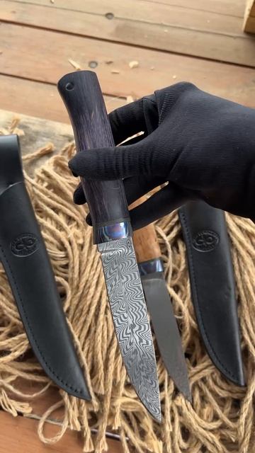 Рыбацкие Пескари в элегантном обмундировании с дамаском ZDI-1016, узор перо