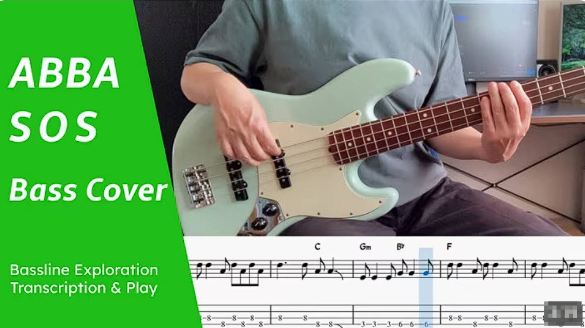 ABBA - SOS - Bass Cover