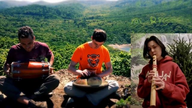 Пимак, глюкофон и барабан. Музыкальная импровизация