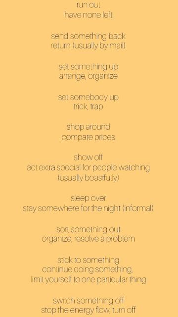 Фразовые Глаголы 18 Phrasal Verbs 18