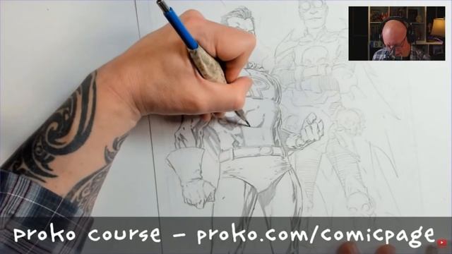 DAVID FINCH Drawing Superheroes with David Finch (LIVESTREAM)
