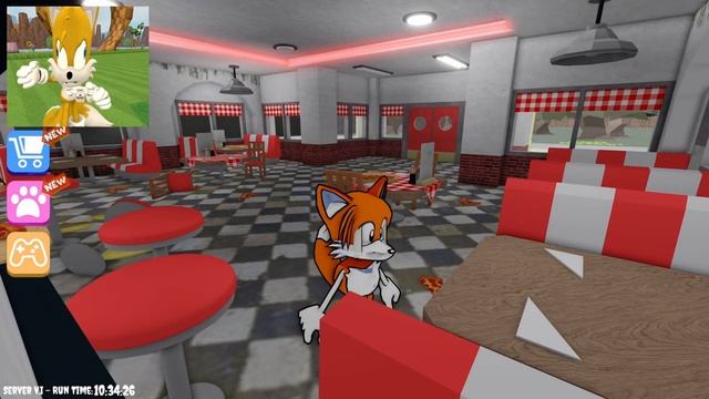 🦊 ESCAPE SCARY 100 PLAYERS LAVA! _ Tails Plays Roblox 100 Players The Floor Is Lava