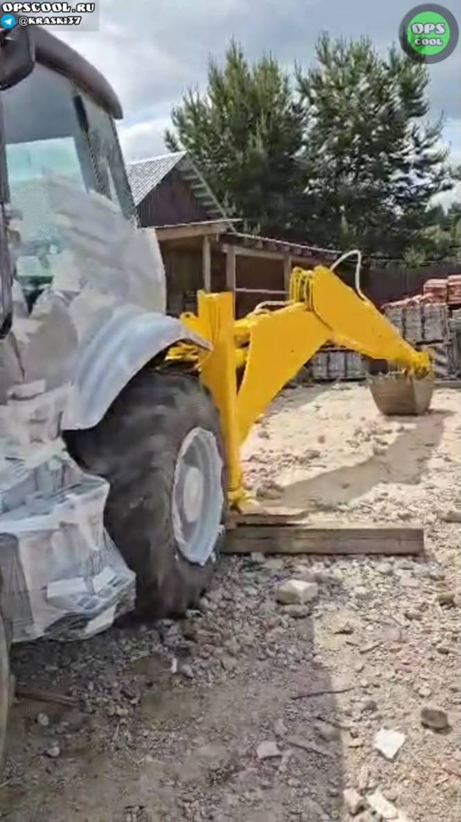 Покраска ЭП JCB нашей полиуретановой эмалью, по эпоксидному грунту