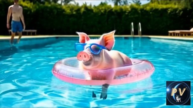 Всё включено! Свинья на отдыхе.