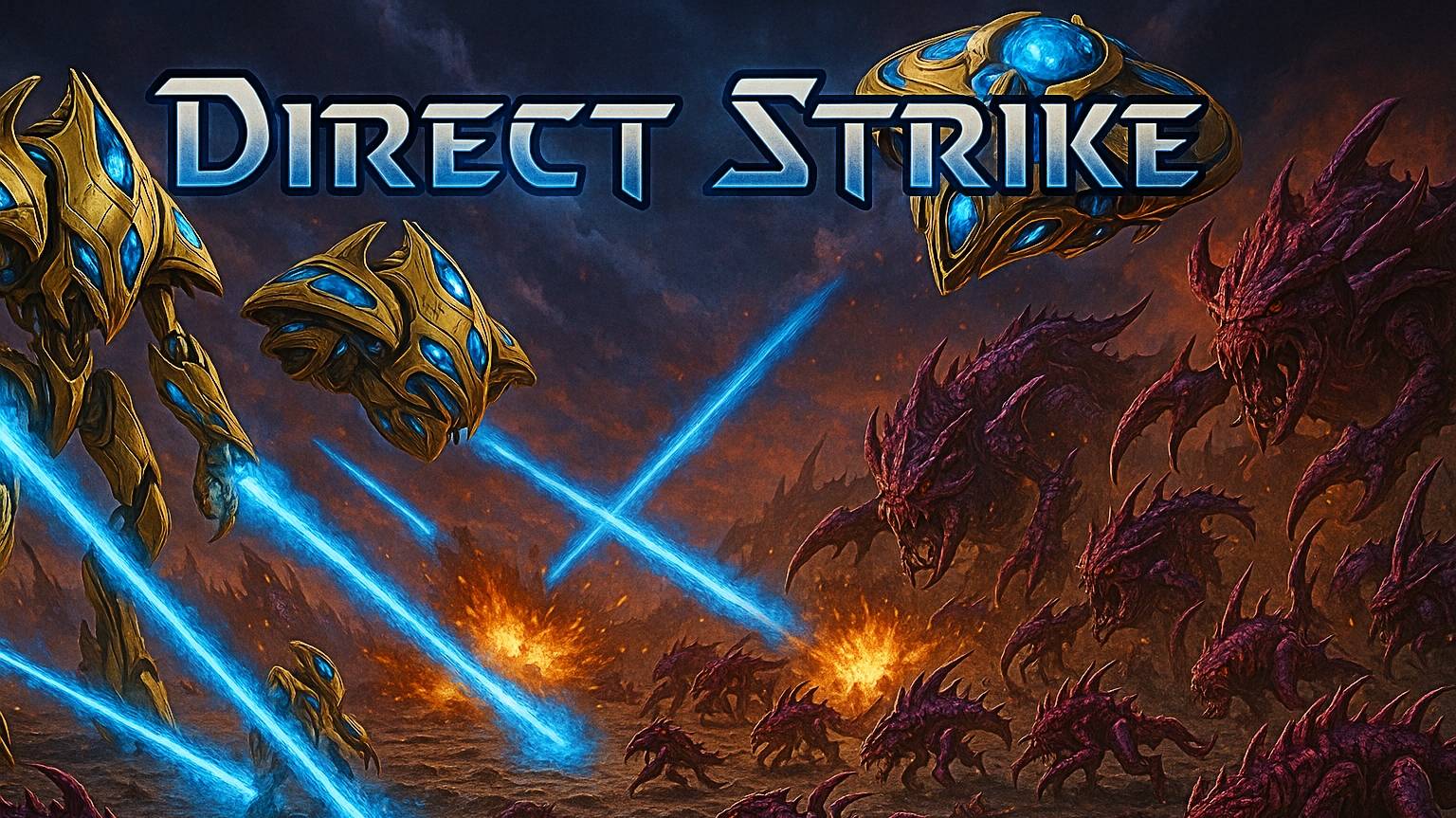 StarCraft 2 [Direct Strike] 🤖🐞 PvZ, где Z жестко 🆘 у P ‼️ #StarCraft #YoSquad