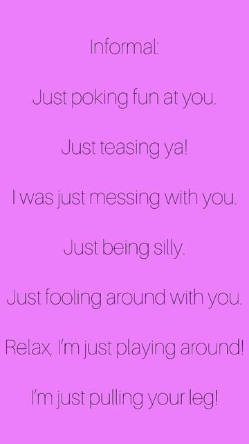 Как бы ты сказал Я Шучу! How would you say Just Kidding!