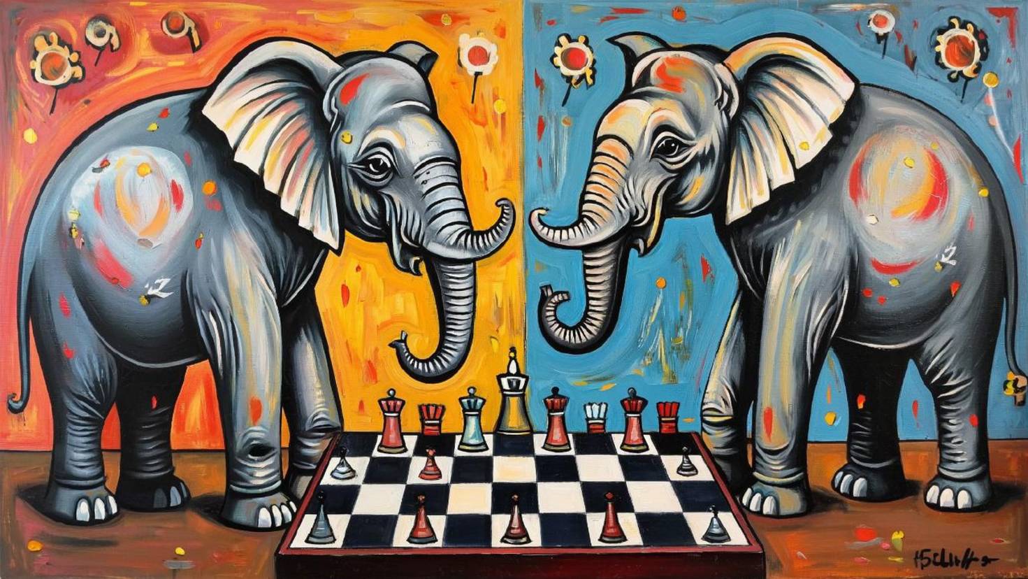 4. Как ходит слон.