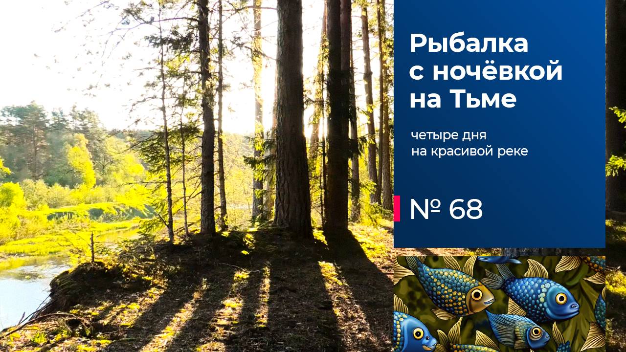 68 / Рыбалка с ночёвкой / Река Тьма / Тверская область / Начало мая