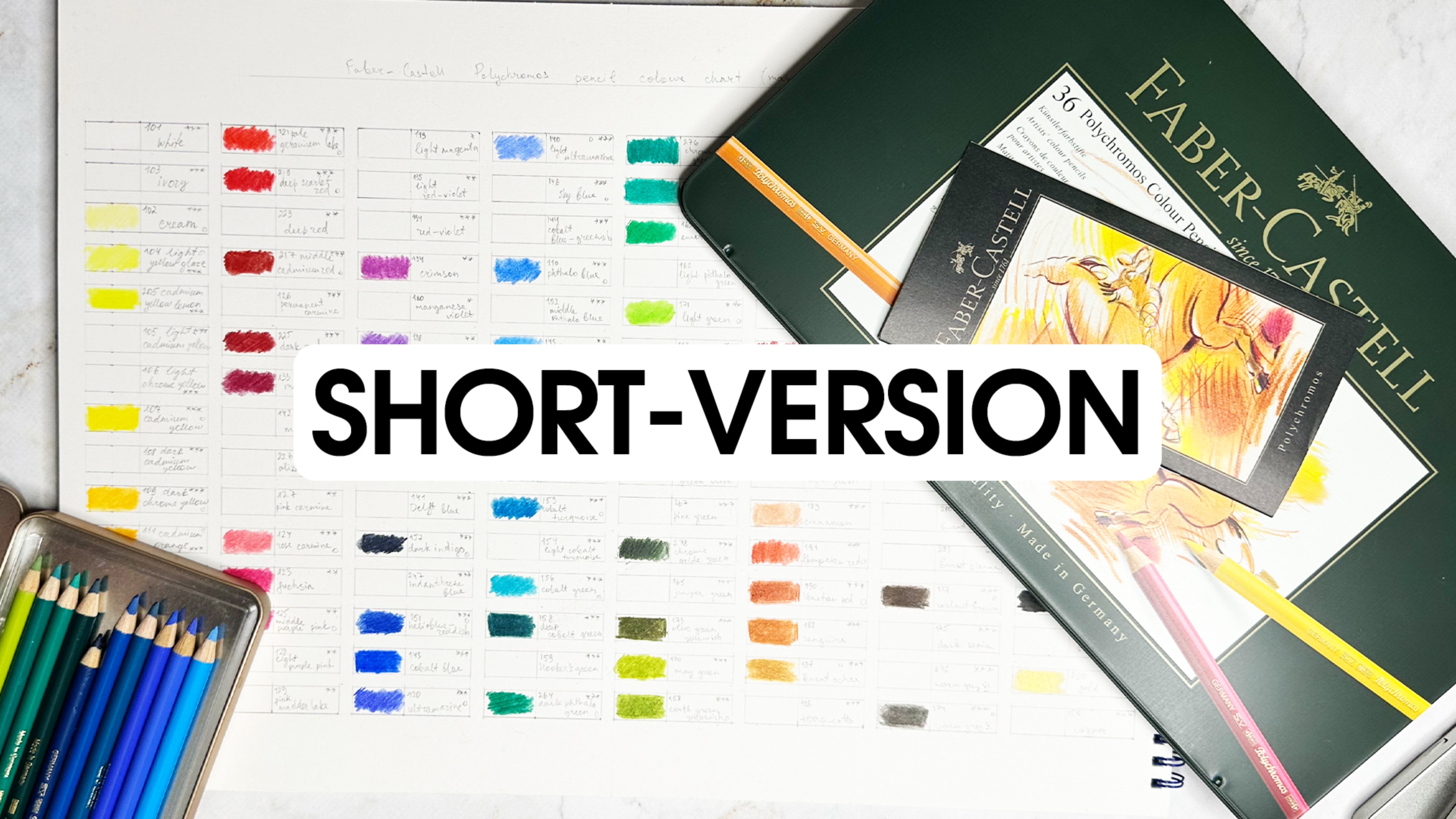 Faber-Castell Polychromos review || 36 pencil set and additional colours
