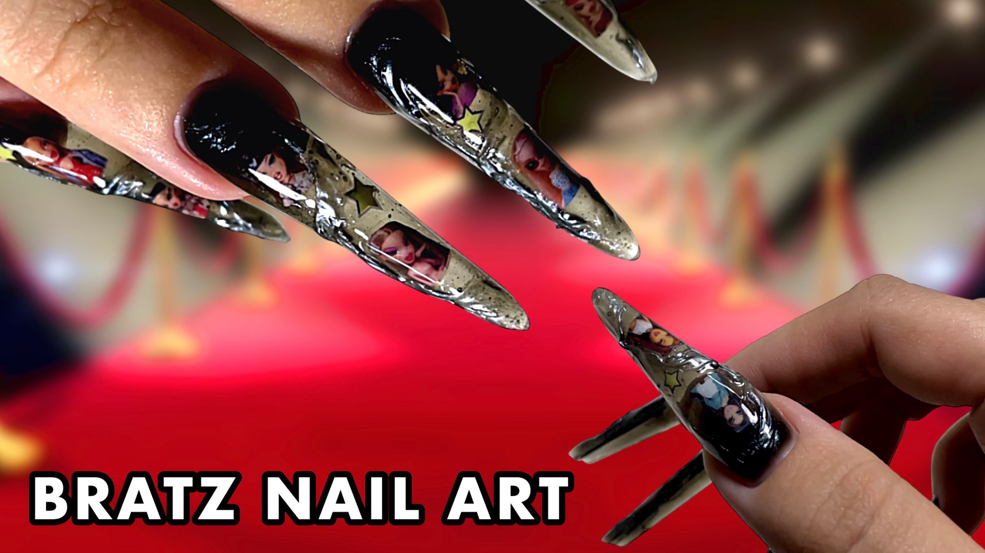 МАНИКЮР в стиле BRATZ ✨ ВТИРКА + стильный ДИЗАЙН! Быстрое НАРАЩИВАНИЕ на ВЕРХНИЕ ФОРМЫ