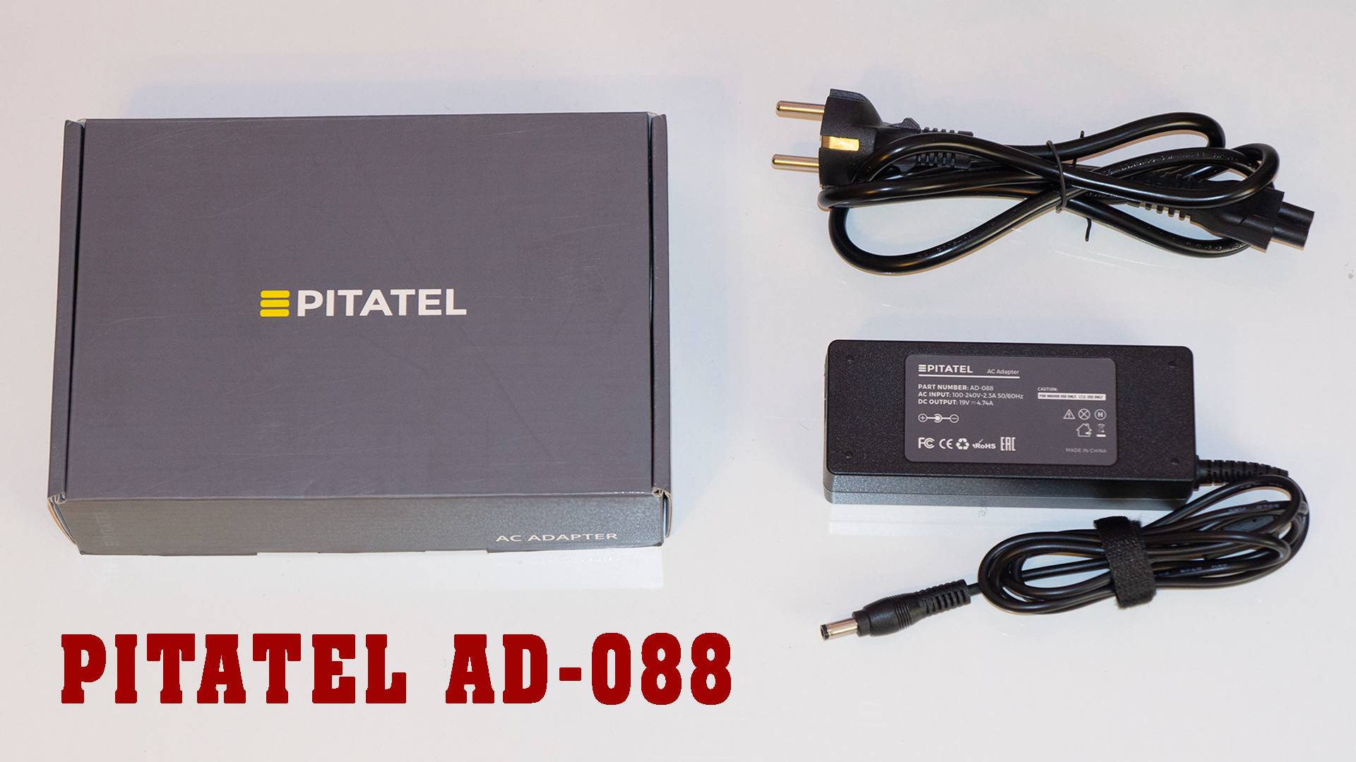 Блок питания Pitatel AD-088 для ноутбука 19 V 4.74 A - Обзор, проверка напряжения, советы по покупке