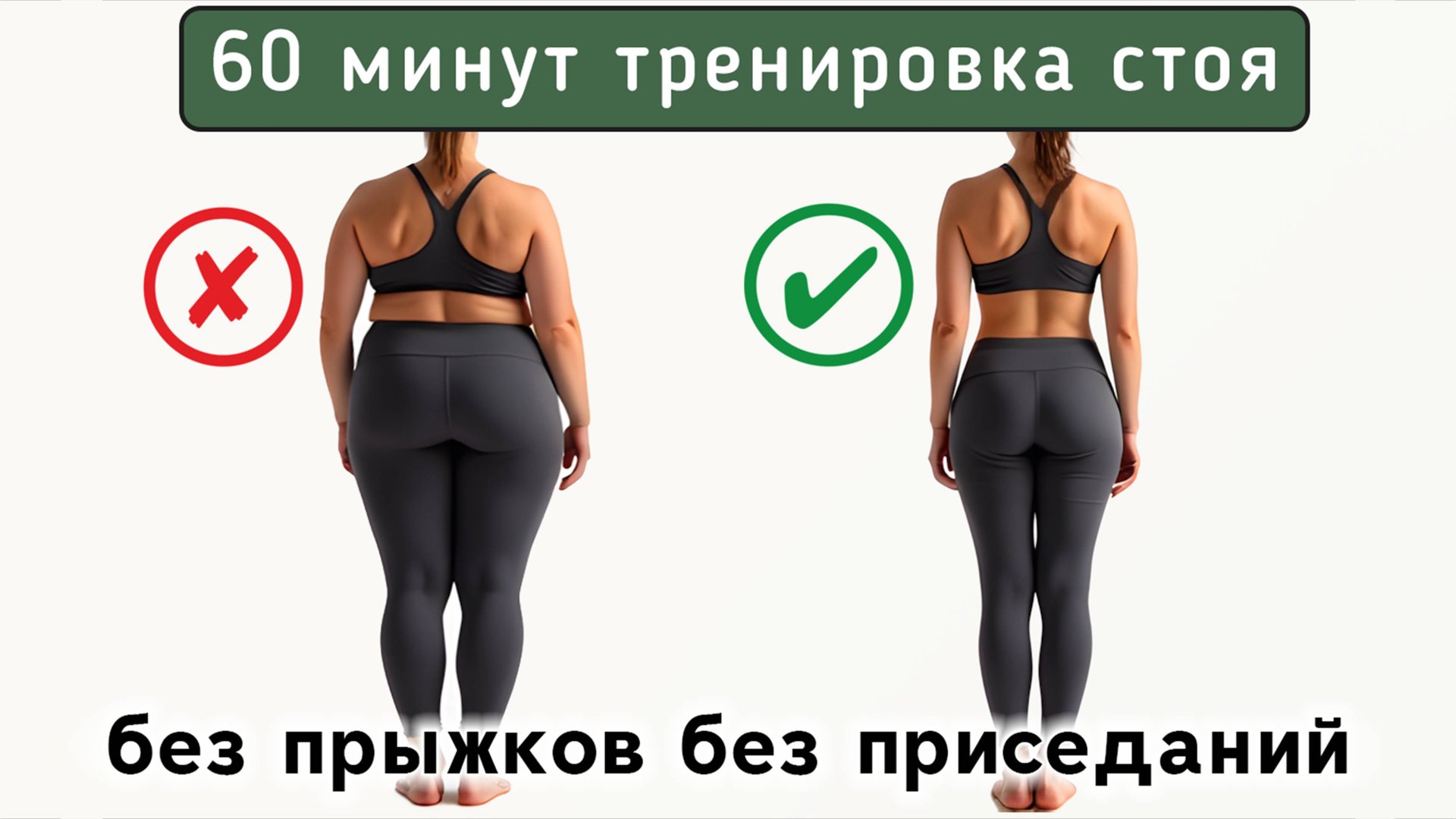 60 мин РУКИ + ЖИВОТ + НОГИ + ПОХУДЕНИЕ🔥 Полностью стоя - без прыжков и без приседаний