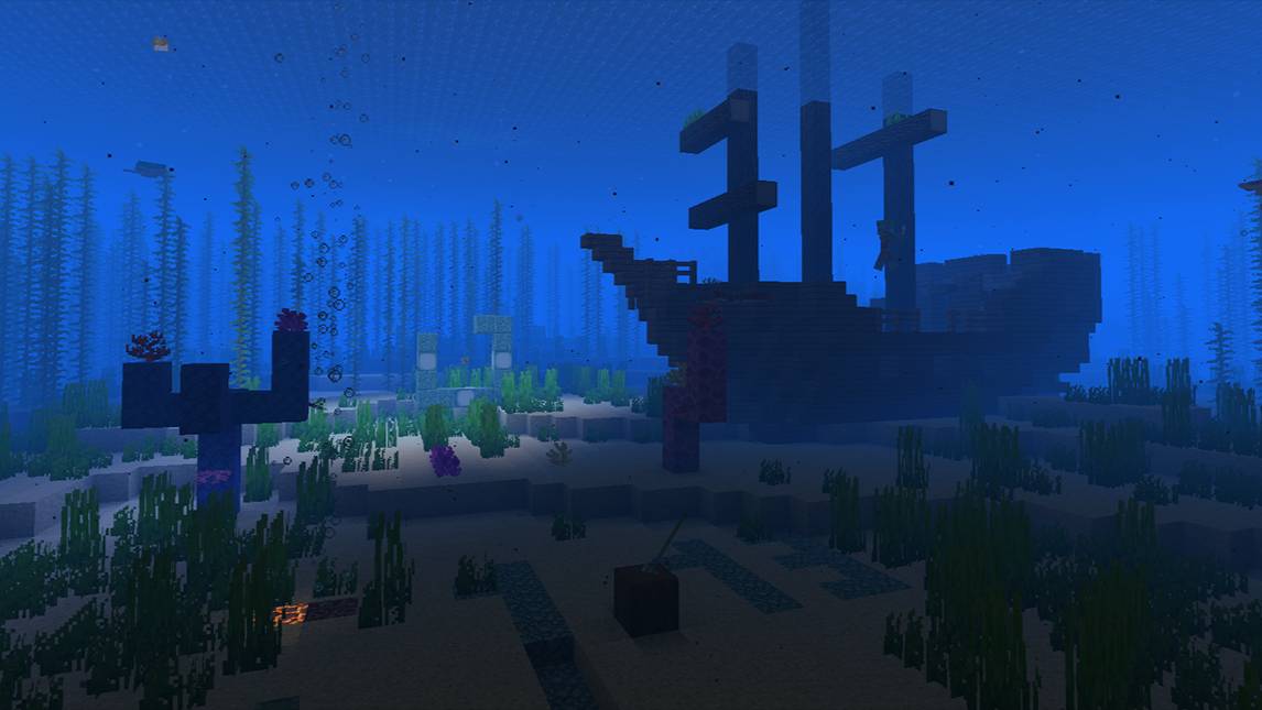 погружаемся в глубины океана в майнкрафте