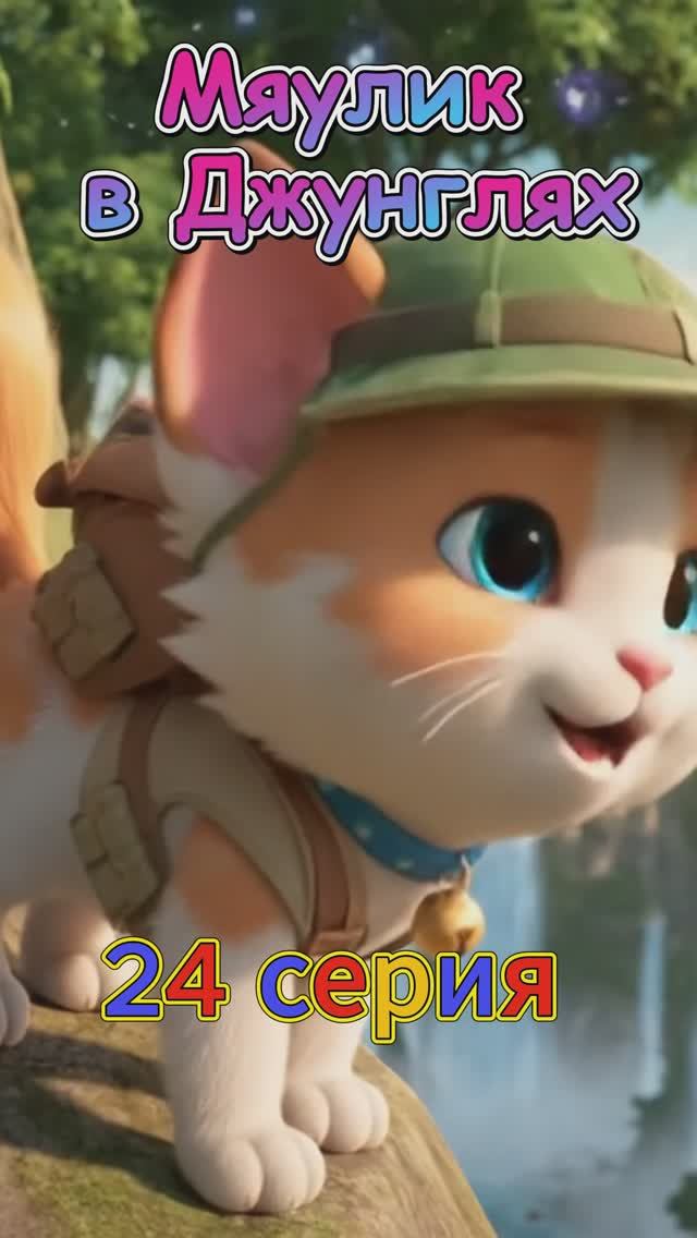 24 серия Мяулик в Джунглях Shorts🐒🐊🐍