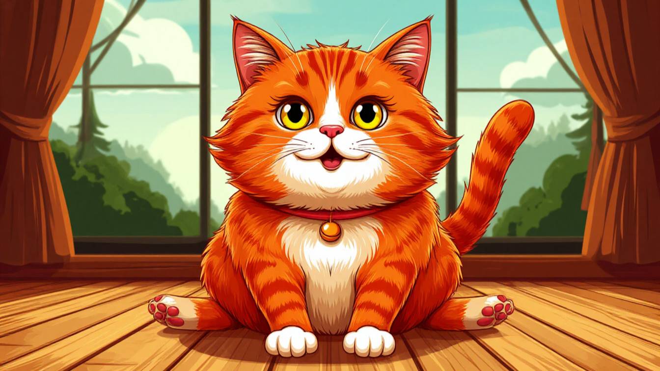 🐱Утренняя гимнастика🐾В главной роли КОТ💖Анимация, стихи В.Высоцкого #юмор#хорошее настроение