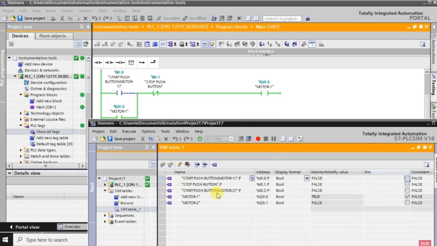 21. Программа удержания PLC