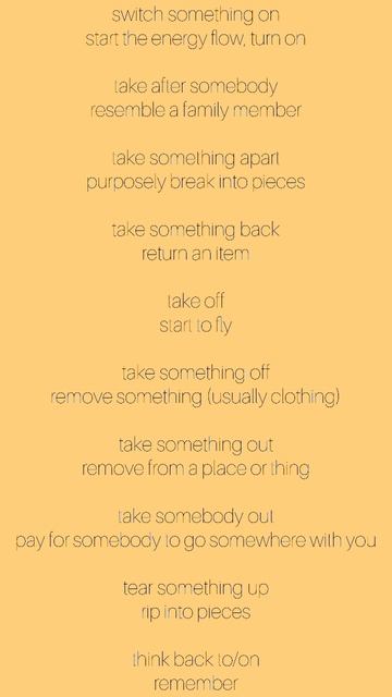 Фразовые Глаголы 19 Phrasal Verbs 19