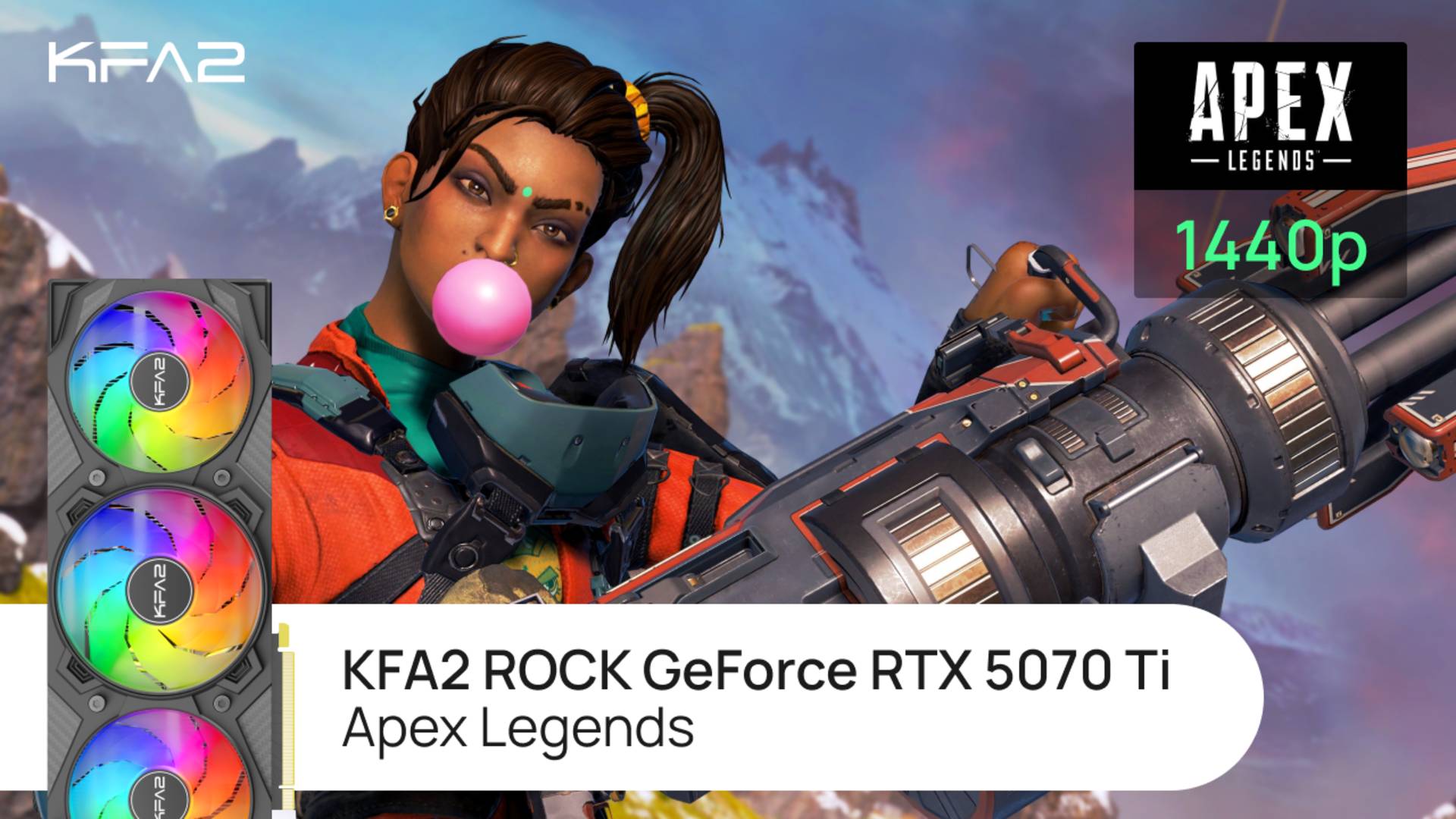 Тест видеокарты KFA2 ROCK GeForce RTX 5070 Ti Black | Apex Legends | 1440p (2K) разрешение