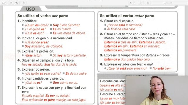Урок 3 Глаголы SER и ESTAR: правила употребления. Испанский язык [Уровень А2]