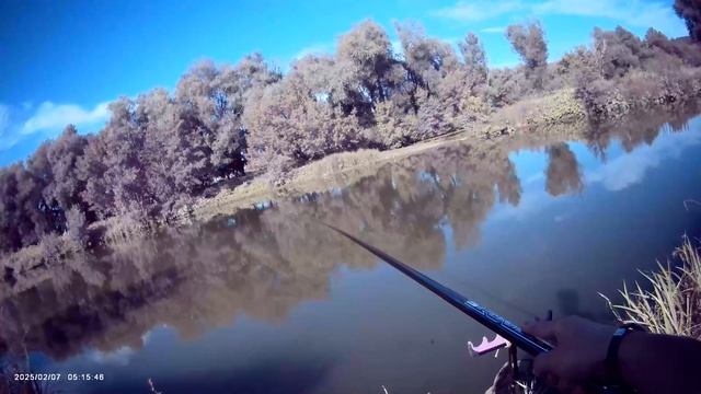 Сегодня немного порыбачил вечерком на реке Усень🎣 Рыбачил на новую маховую удочку 7-ку👍