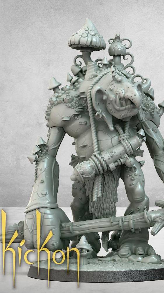 Dankhold Troggoth. Zbrush, Keyshot.