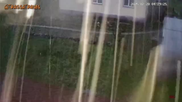 Камера видеонаблюдения зафиксировала мощный ливень в Амурской области