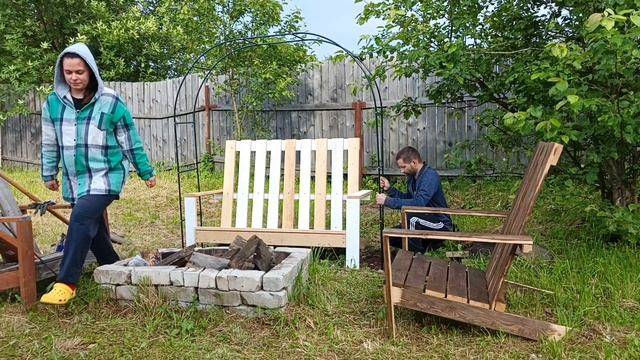 ЧАСТЬ 2 устанавливаем арку и устроили пикник