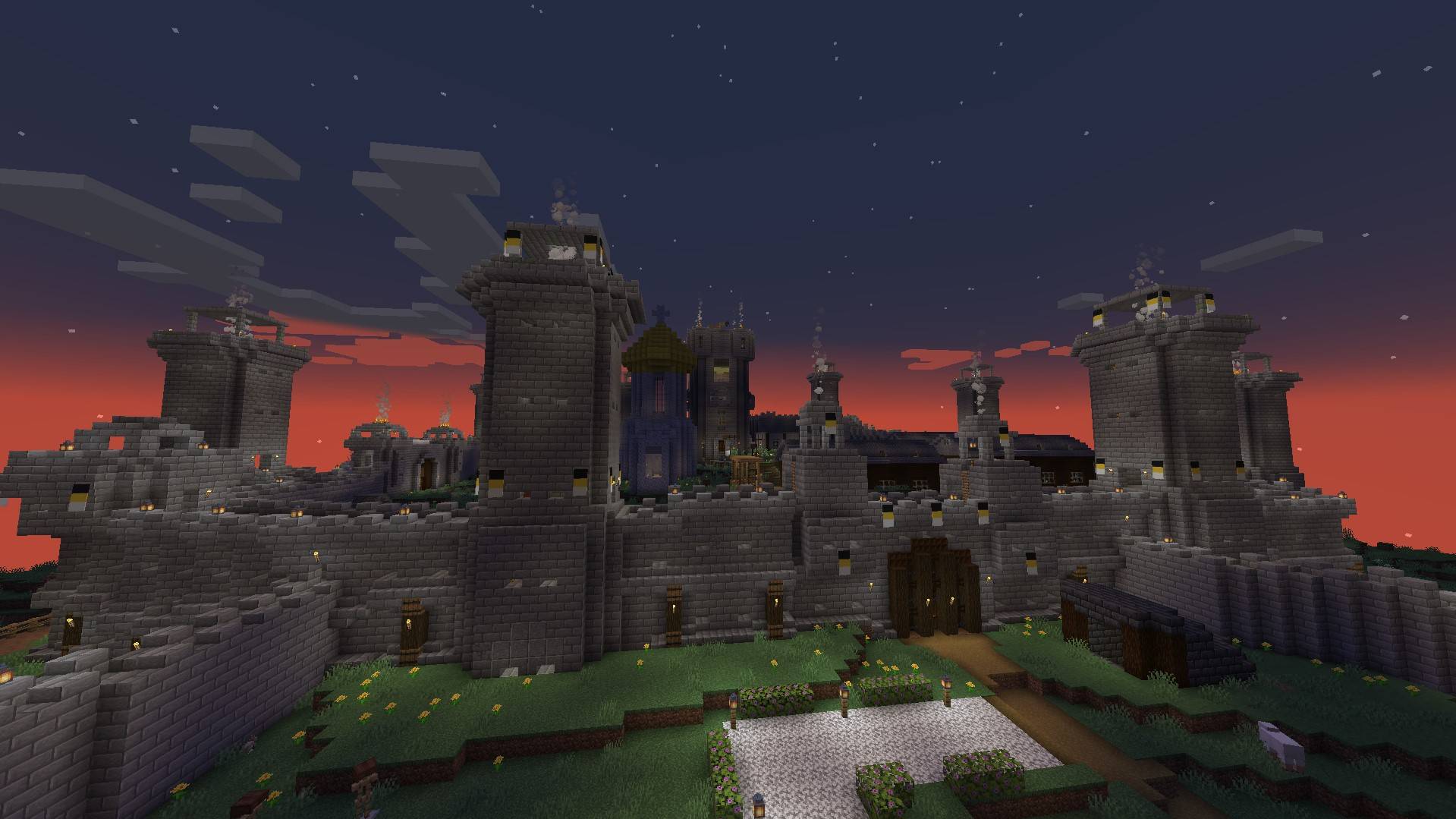 Обзор крепости в Майнкрафт! Но в крепости кто-то есть...