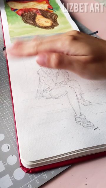 Больше моей жизни в тг Lizbet_art #tiktok #shorts #art #watercolor #lizbet #asmr