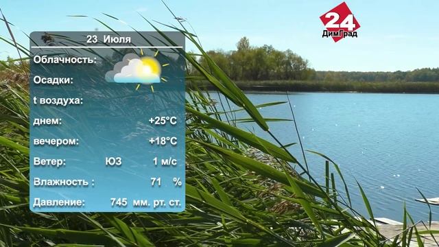 Погода на завтра. 22.07.2025
