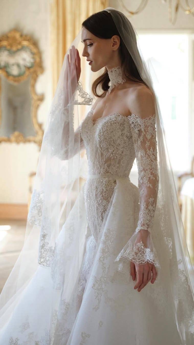 Кружевное свадебное платье русалочка трансформер Рия. Арабская коллекция #домневесты