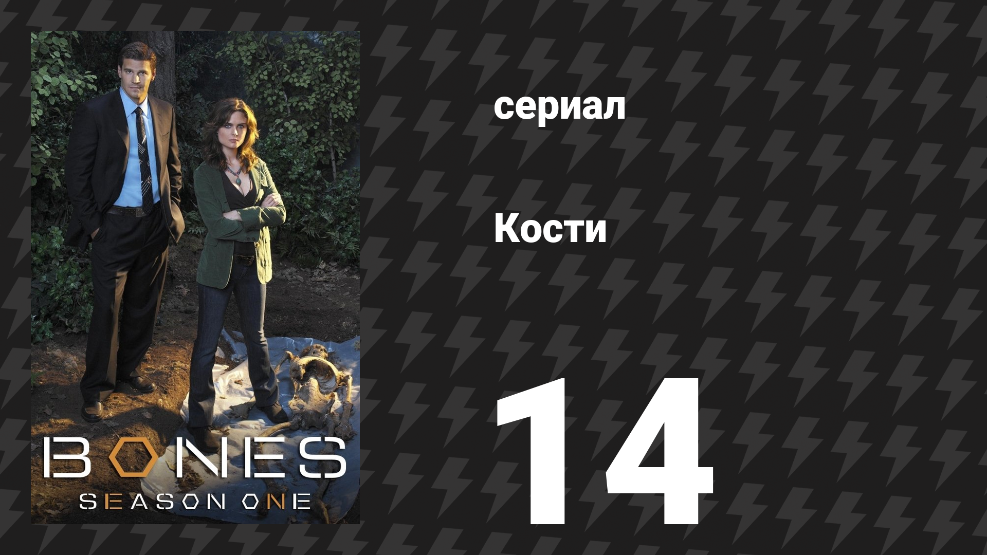 Кости 1 сезон 14 серия «Мужчина на поле для гольфа» (сериал, 2005)