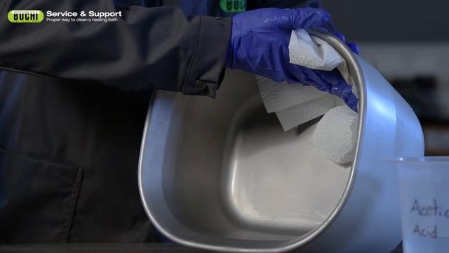Как правильно чистить нагревательную баню BUCHI