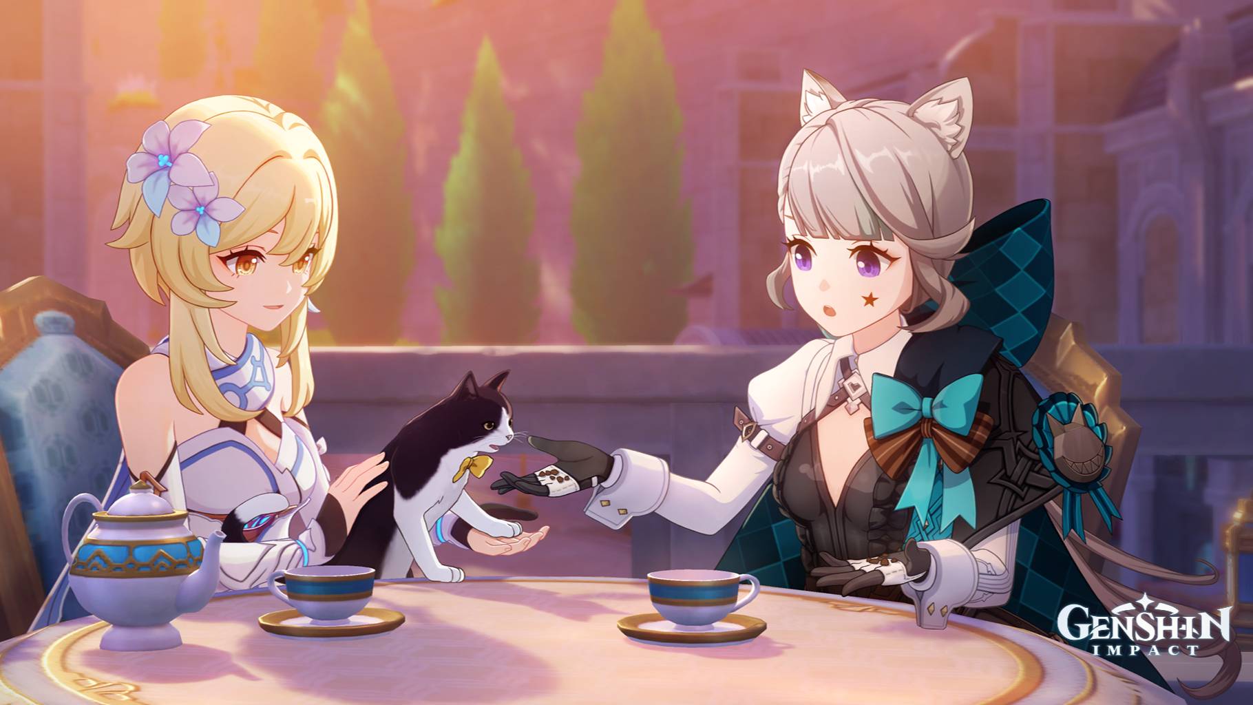 Встреча с Линетт Котик и Случайные Числа в Геншин Импакт