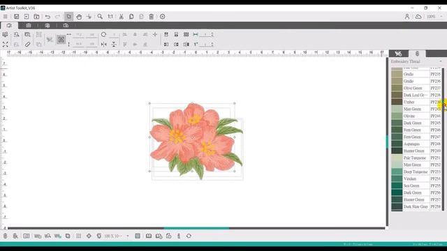 Artist Toolkit - Выбор цвета элементов вышивки