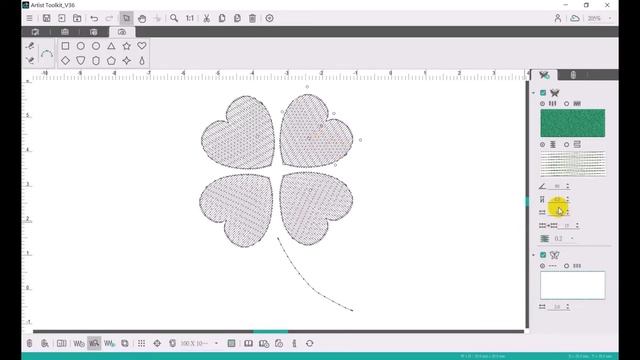 Artist Toolkit - Настройка стежков для создания фигур
