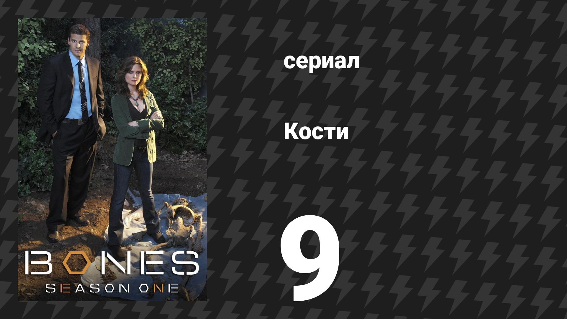 Кости 1 сезон 9 серия «Мужчина в бомбоубежище» (сериал, 2005)