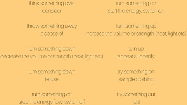 Фразовые Глаголы 20 Phrasal Verbs 20