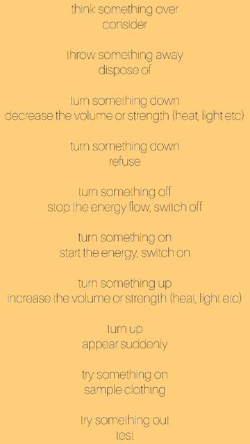 Фразовые Глаголы 20 Phrasal Verbs 20