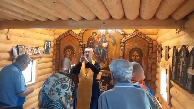 Освящение иконы преподобного Анатолия