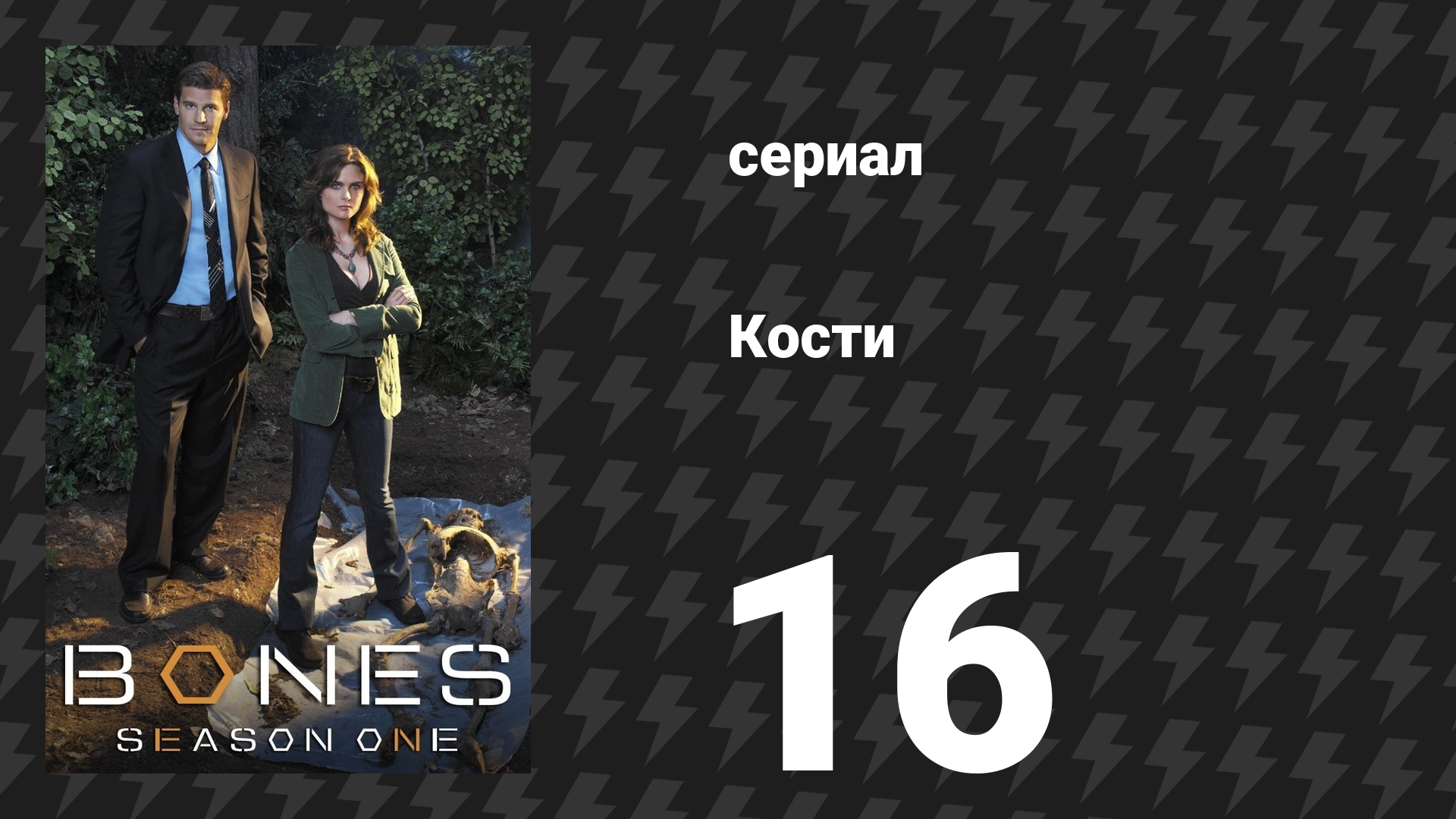 Кости 1 сезон 16 серия «Женщина в туннеле» (сериал, 2005)